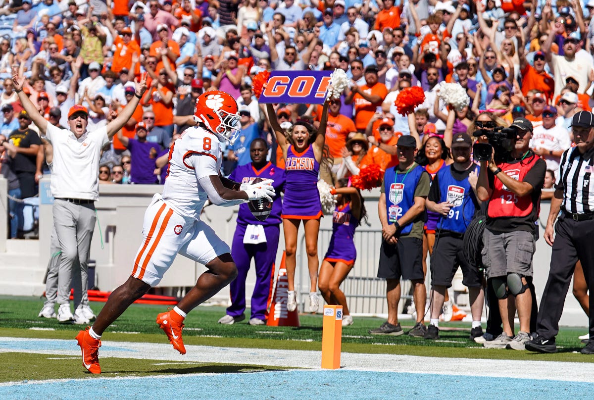 NMS: Clemson 38–10 @ North Carolina, stabilizing their season | Oct '25 ...
