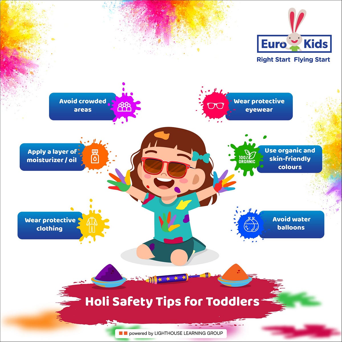 Safe and Colorful: Holi Tips for Toddlers | by EUROKIDS PATIYA ...