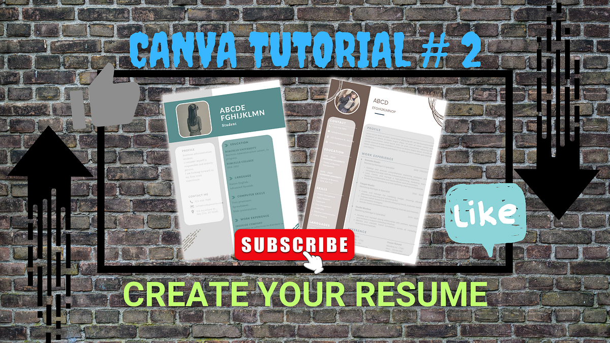 Canva Tutorial # 2. Create Your Resume, a step-by-step… | by Najaf ...
