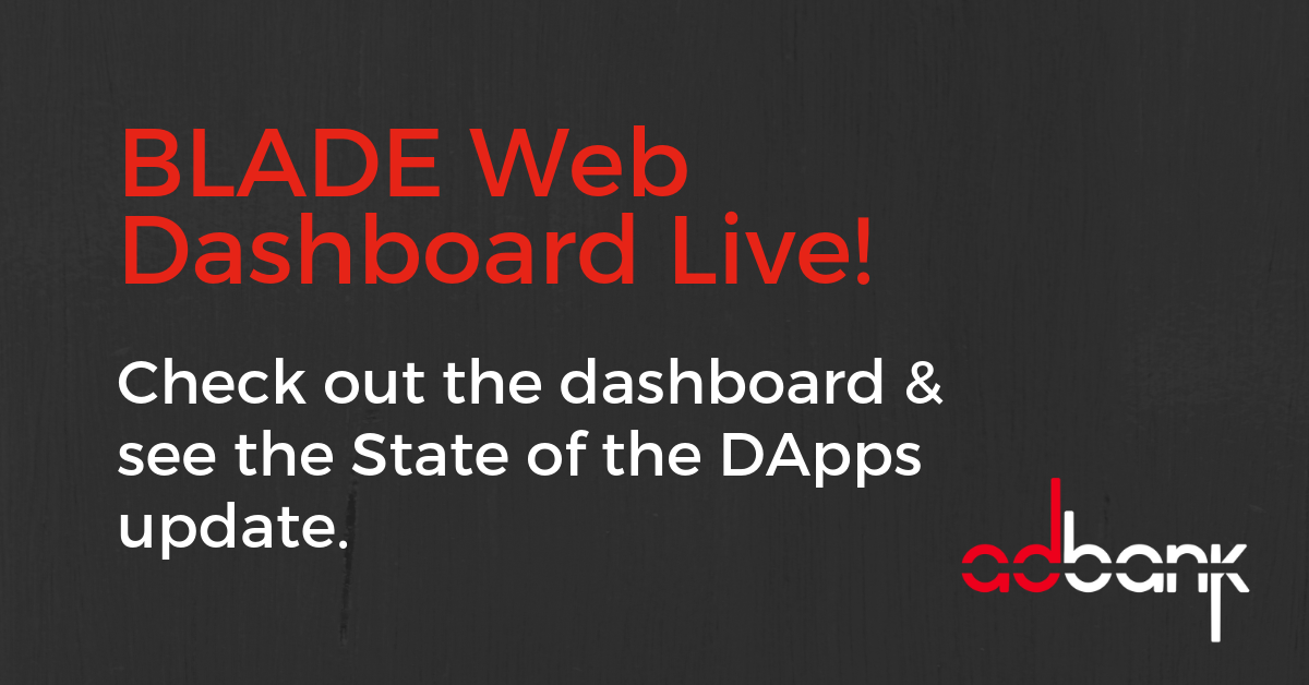 Dashboard Launch & DApps Update. View real-time stats with the new ...