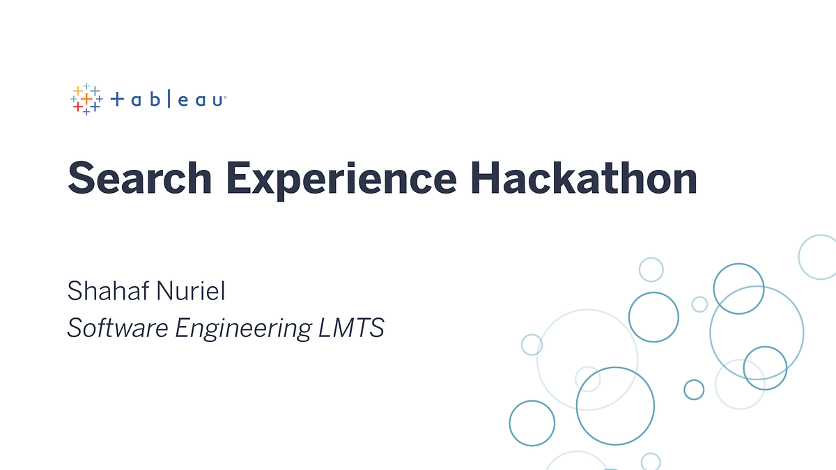 Hackathon Stories: Shahaf Nuriel on Search Experience Improvements ...