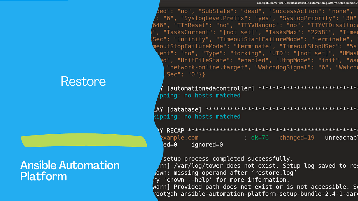 Restore Ansible Automation Platform | by Luca Berton | Medium