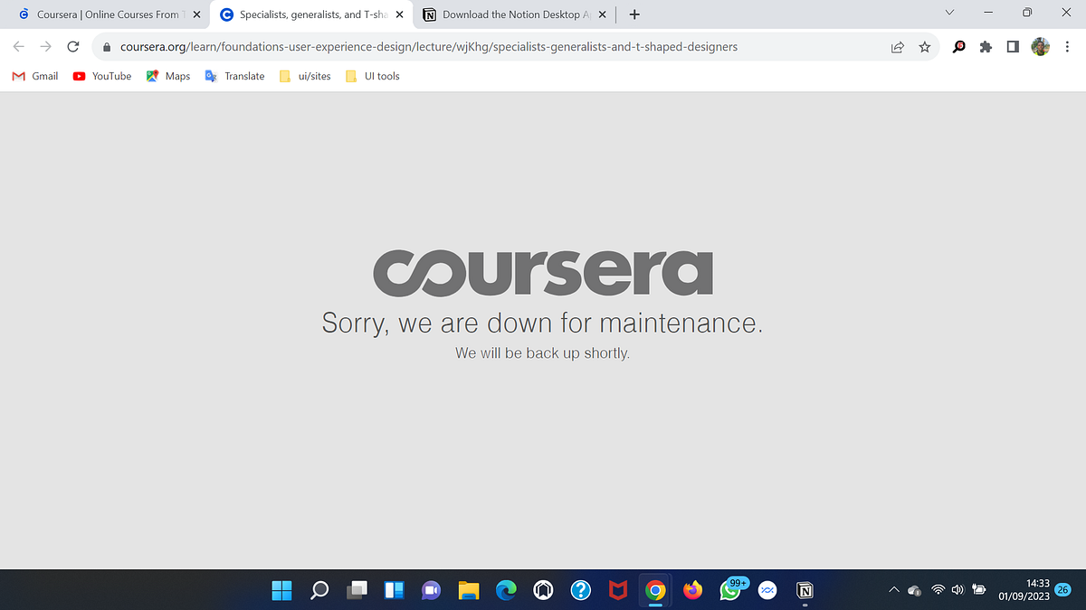 Coursera’s “sorry, We are down for maintenance" error FIXED!!! | by ...