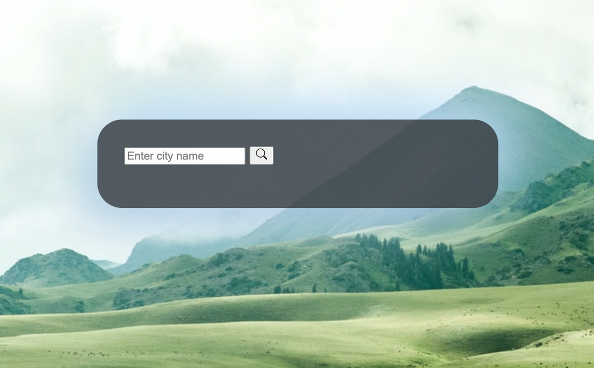 A simple weather app (SPA). I built a tiny web app using a… | by ...