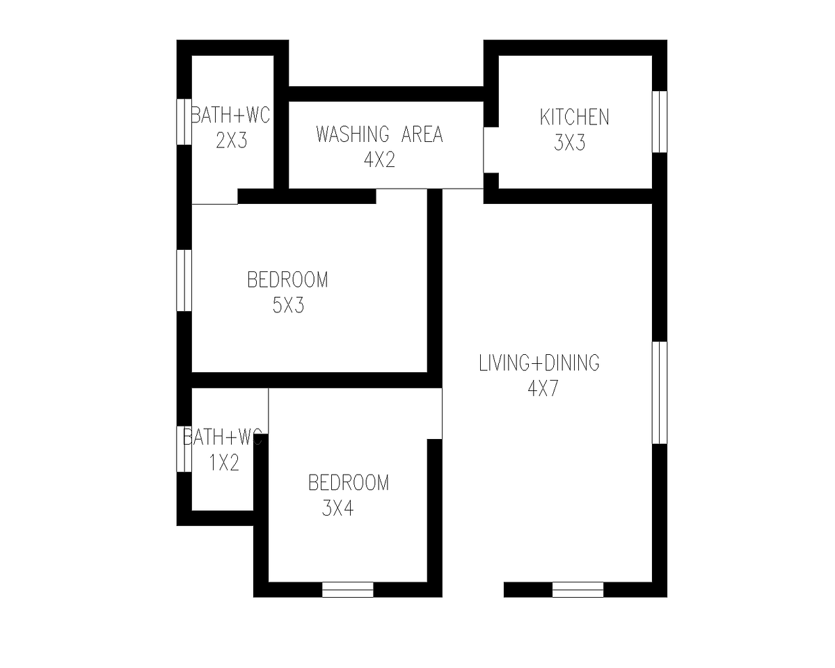 Single floor house design - Sawliconstruction - Medium