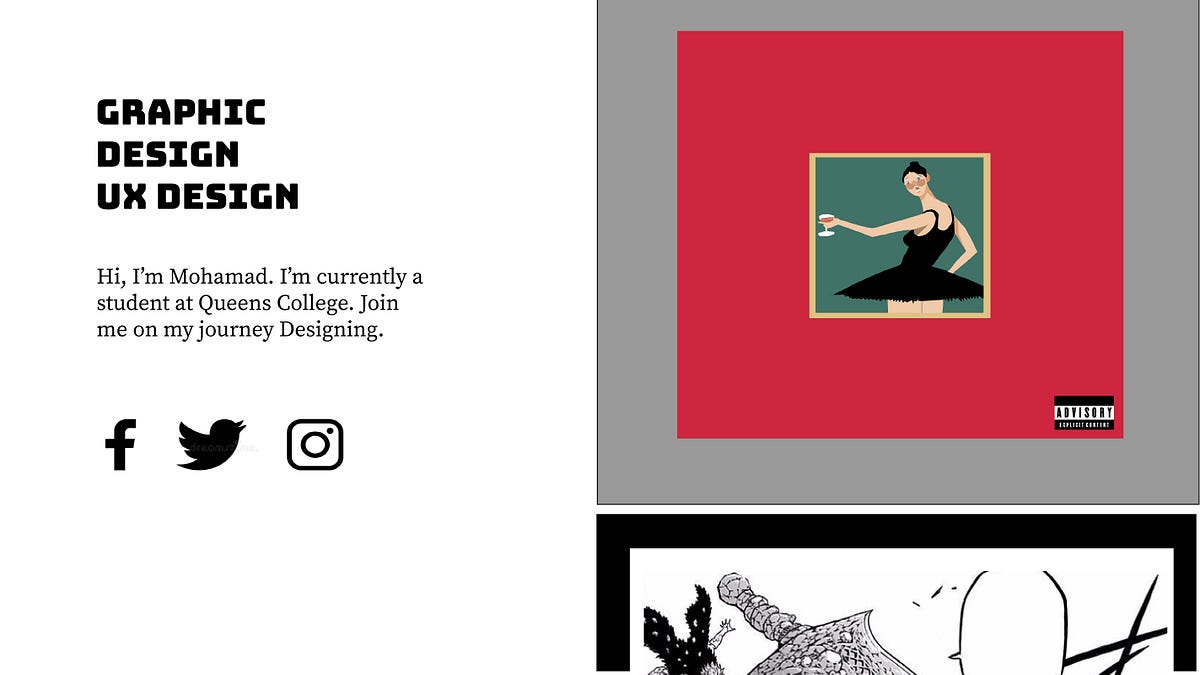 Homework #5 — Secondary Page Design - Mohamad Ali - Medium