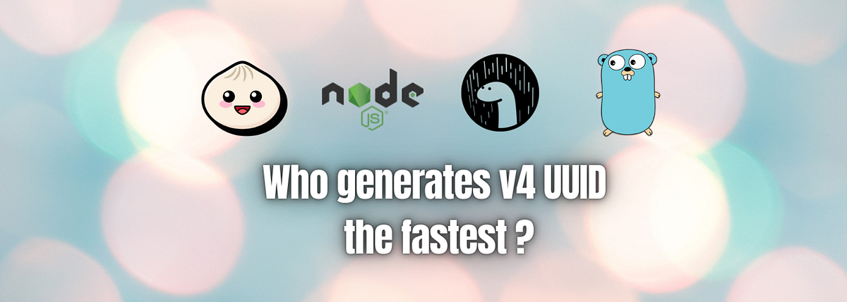 Who generates the fastest v4 UUID: Bun, Node, Deno, or Go? | Tech Tonic