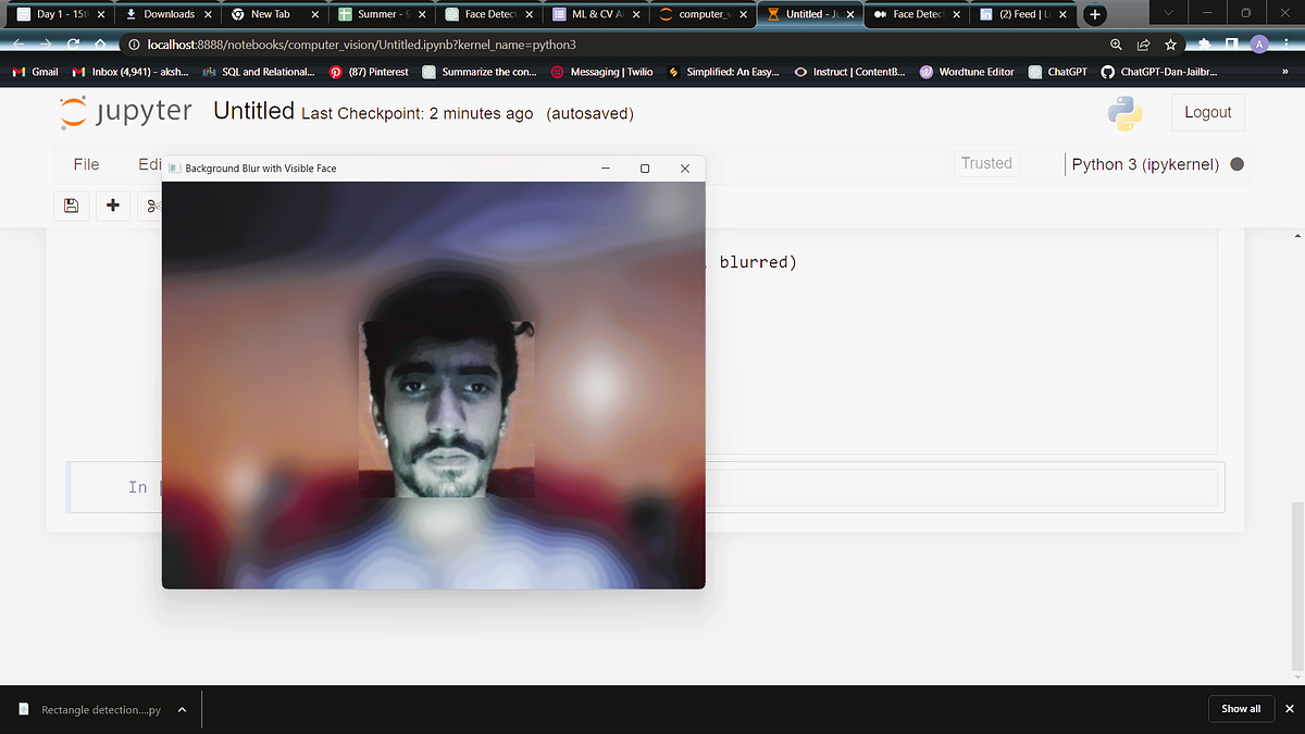 Computer Vision Specialist | Background Blur with Visible Face ...