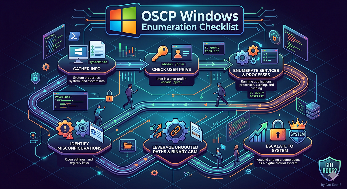 My Complete Windows Enumeration Checklist for OSCP (What I Run on Every ...