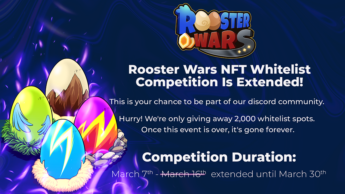 Rooster Wars Whitelist Invite Competition Is Extended and Adjusting The ...