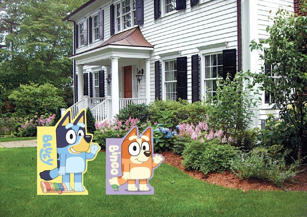 Bluey and Bingo Decoration Party Themed yard sign cut out | by Daniel ...