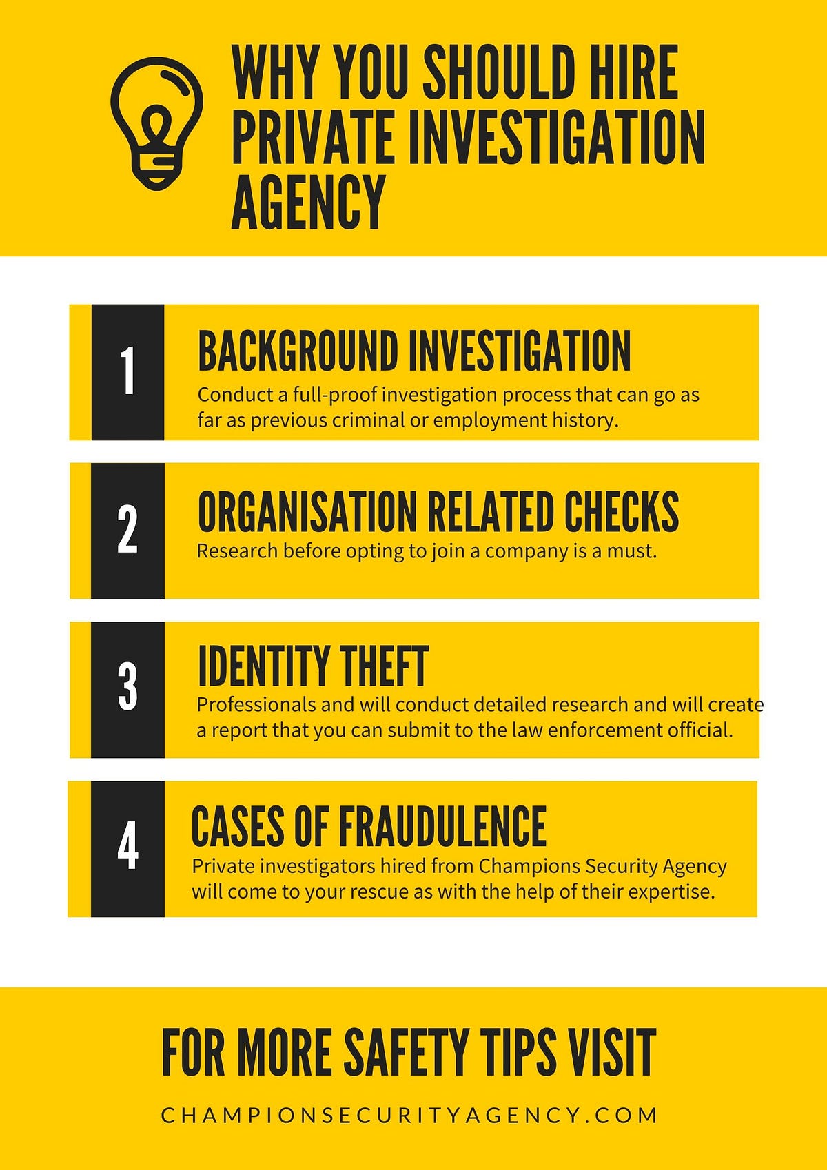 Why You Should Hire a Private Investigation Agency | by Champion ...