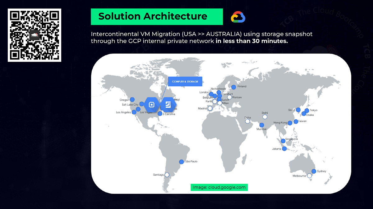 Migration Of Intercontinental Vm Usa Region Australia Region Using Storage Snapshot Through