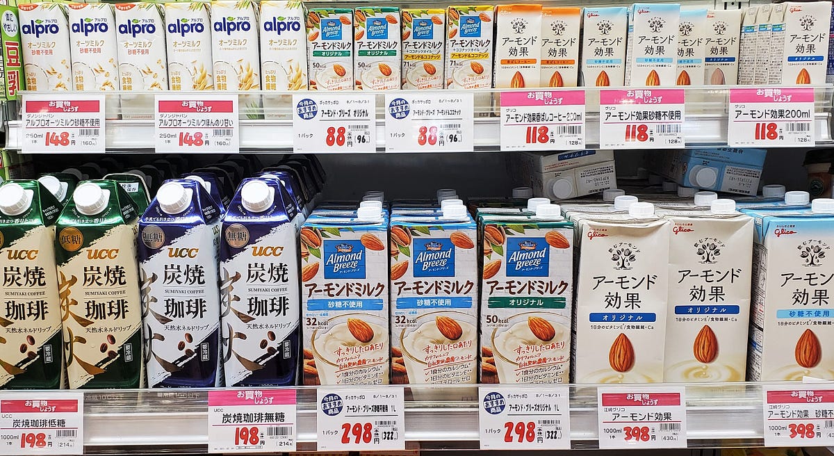 Alternative Milk Options in Japan | by K. Lou Combs | Medium