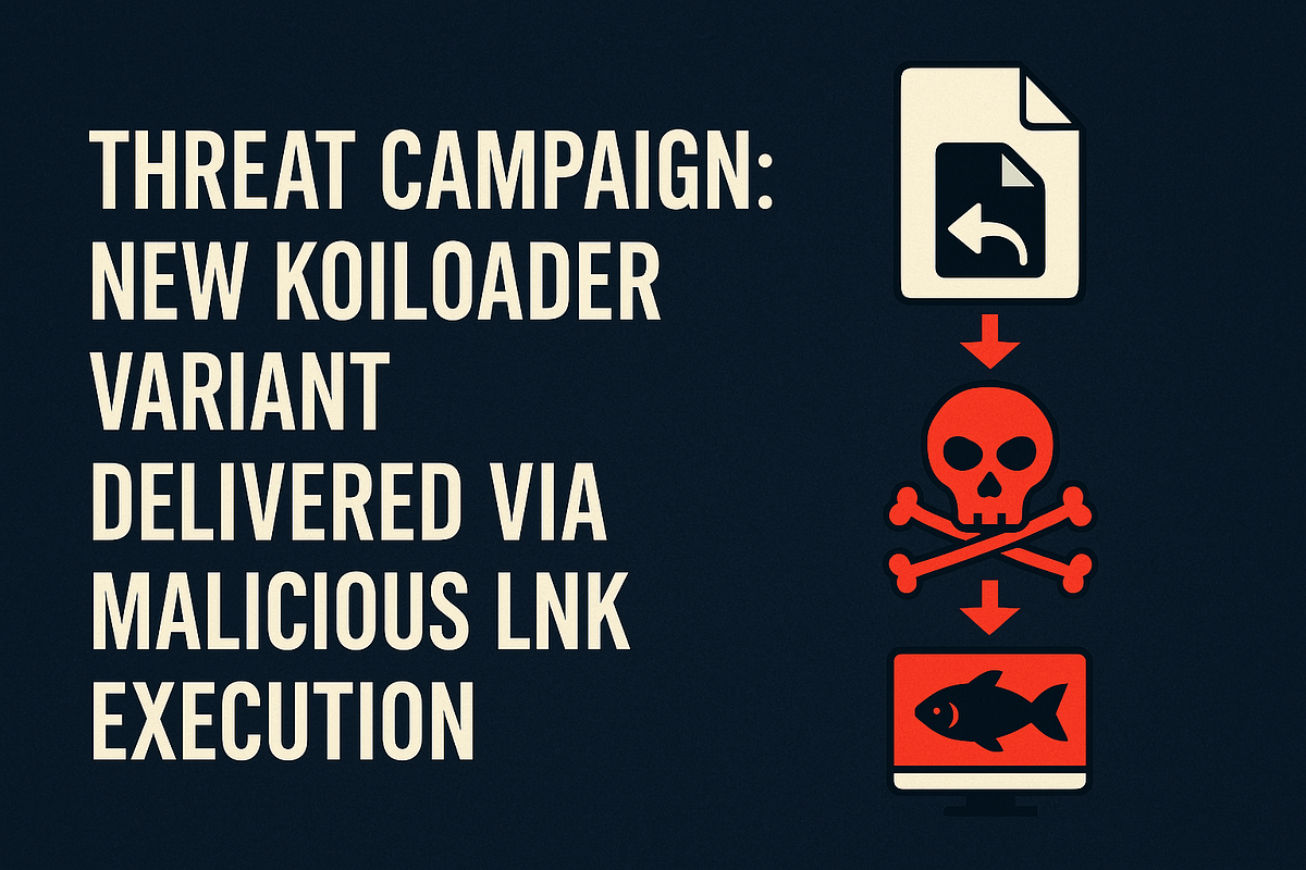 Threat Campaign: New KoiLoader Variant Delivered via Malicious LNK Execution | by Jon C | Medium
