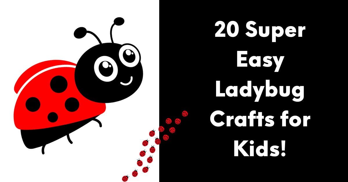 20 Super Easy Ladybug Crafts for Kids! Little Hands, Big Fun | by ...