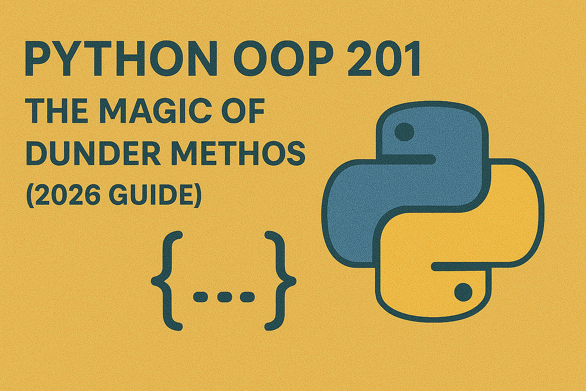Python OOP 201: The Magic of Dunder Methods (2026 Guide) | by Muhammad Syaoki Faradisa | Dec ...