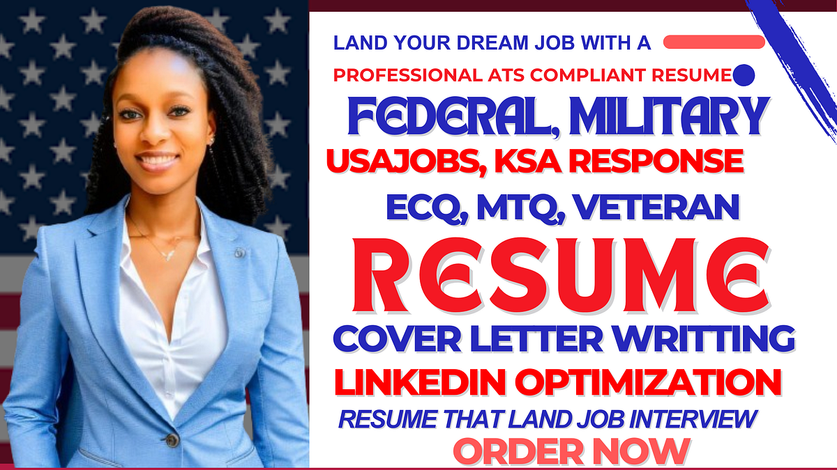 I will write federal, military, usajobs, ksa response, ecq, mtq, veteran resume | by Clara Ida ...