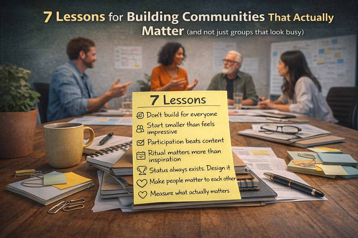 7 Lessons for Building Communities That Actually Matter | by Bahram ...