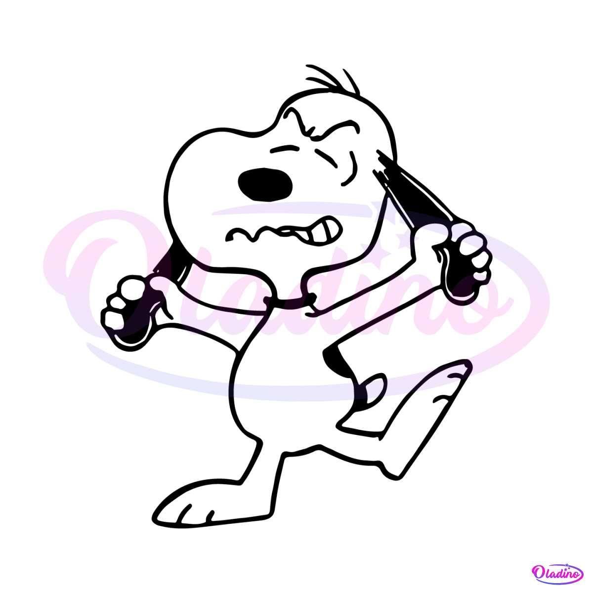 Funny Snoopy Peanuts Cartoon Character SVG - Ora Thompson - Medium