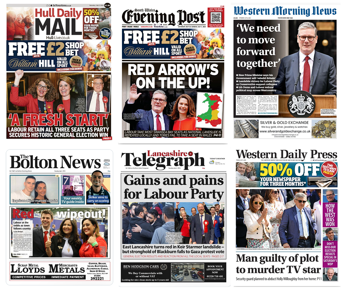 UK General Election 2024 — as told through 40+ local newspaper front ...