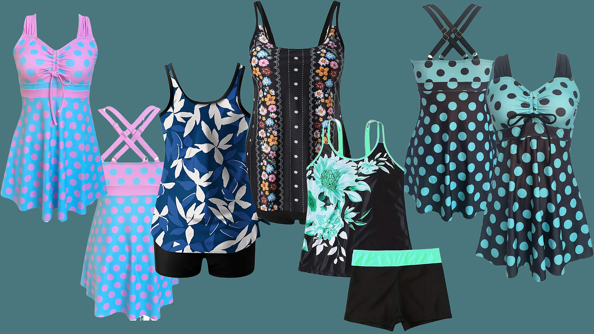 Swimsuits for Women, 2024 Summer Beach Two Piece Bathing Suits Trendy ...
