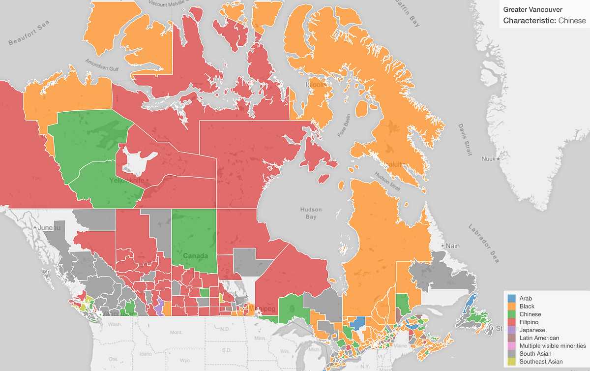 Where Minorities Live in Canada?. I was curious about where minorities ...
