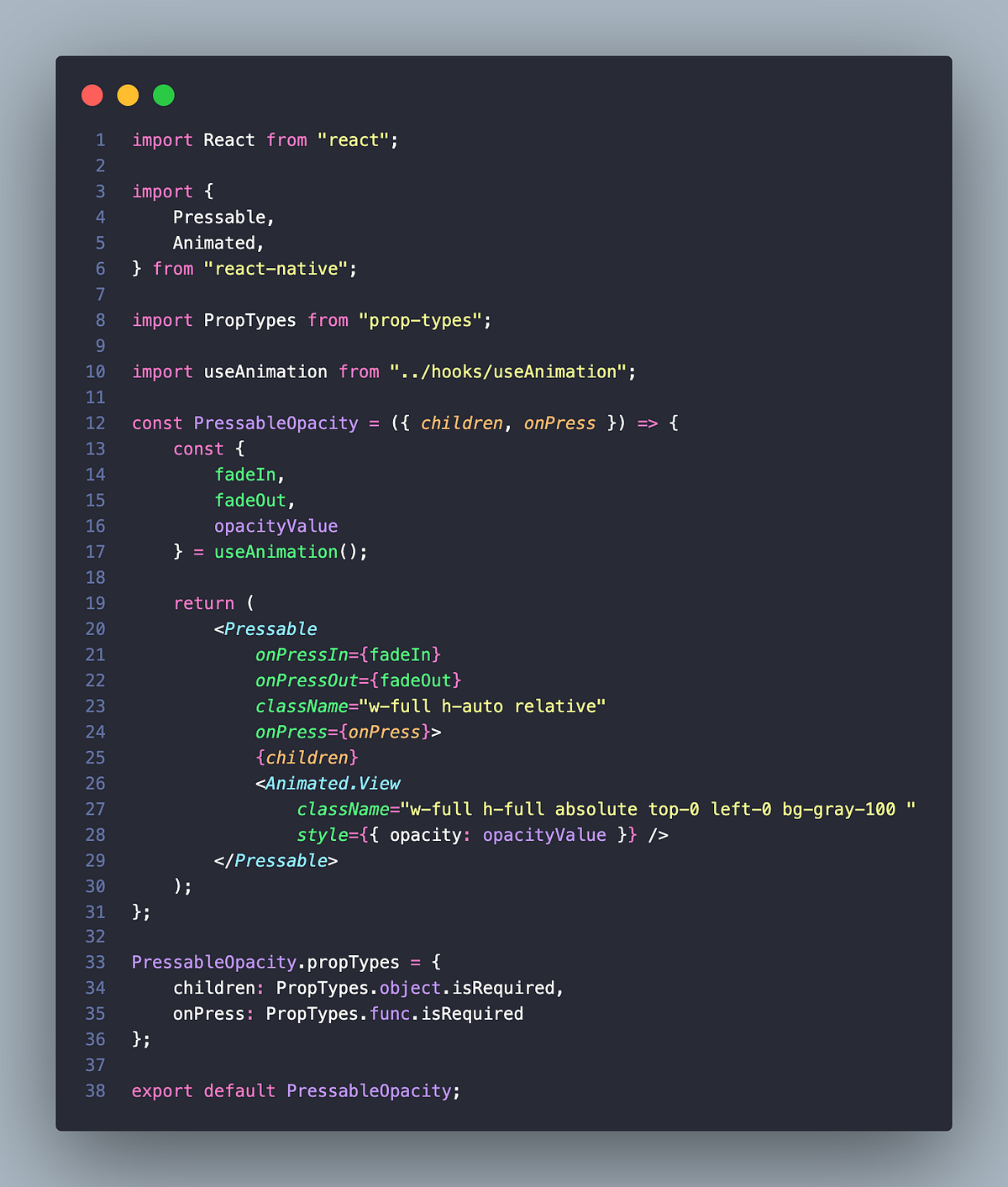 Learn react native — pressable touch animation | by daboigbae | Medium