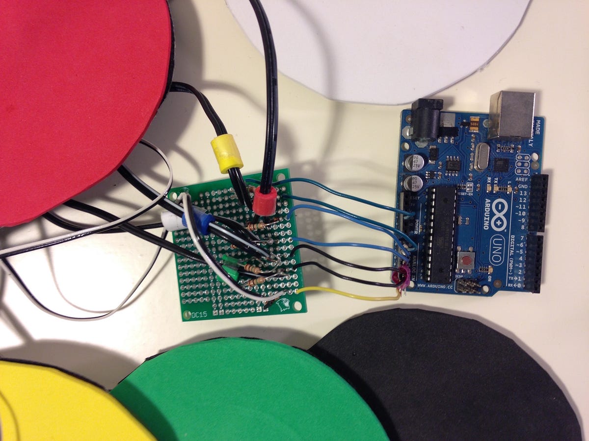 DIY Electronic Drumset for DrumMania | by Elaine Shen | Medium