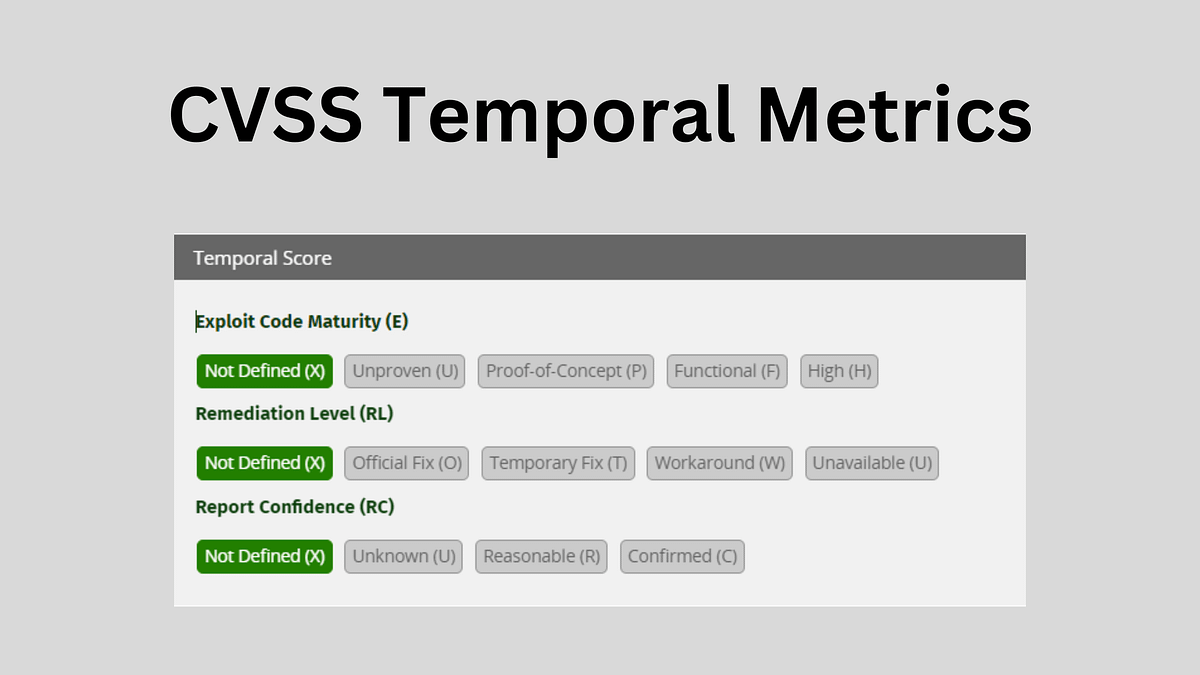How I Calculated CVSS Temporal Metrics for a Vulnerability? | by Arunkl | TheSecMaster | Medium