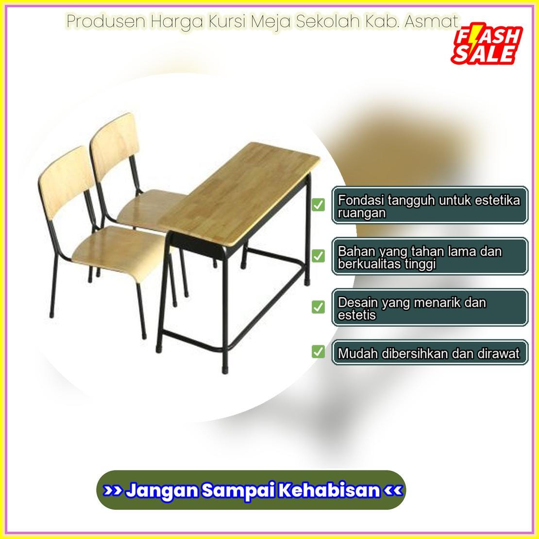 Produsen Harga Kursi Meja Sekolah Kab Asmat - Sekolahmejabelajar - Medium