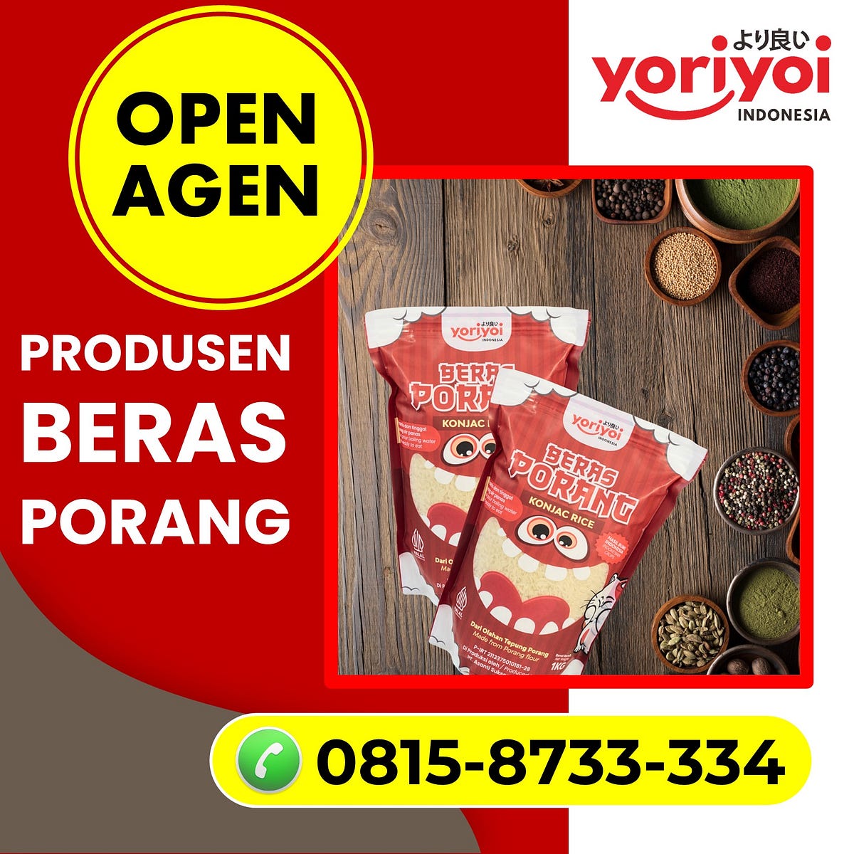 Distributor Beras Shirataki Banjarmasin Hub 0815-8733-334 OPEN AGEN, Hub 0815-8733-334, Yoriyoi ...