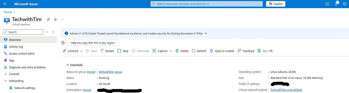 Deployment of NGINX Web Server on an Azure VM; First Task in Devops Track HNG12 | by Ose Umunna ...