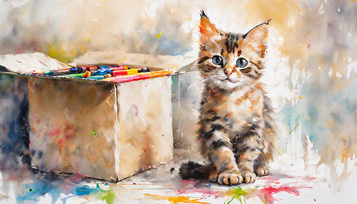 Like A Box of Crayons. On A Sunny Balcony, I Meow Music Around… | by ...