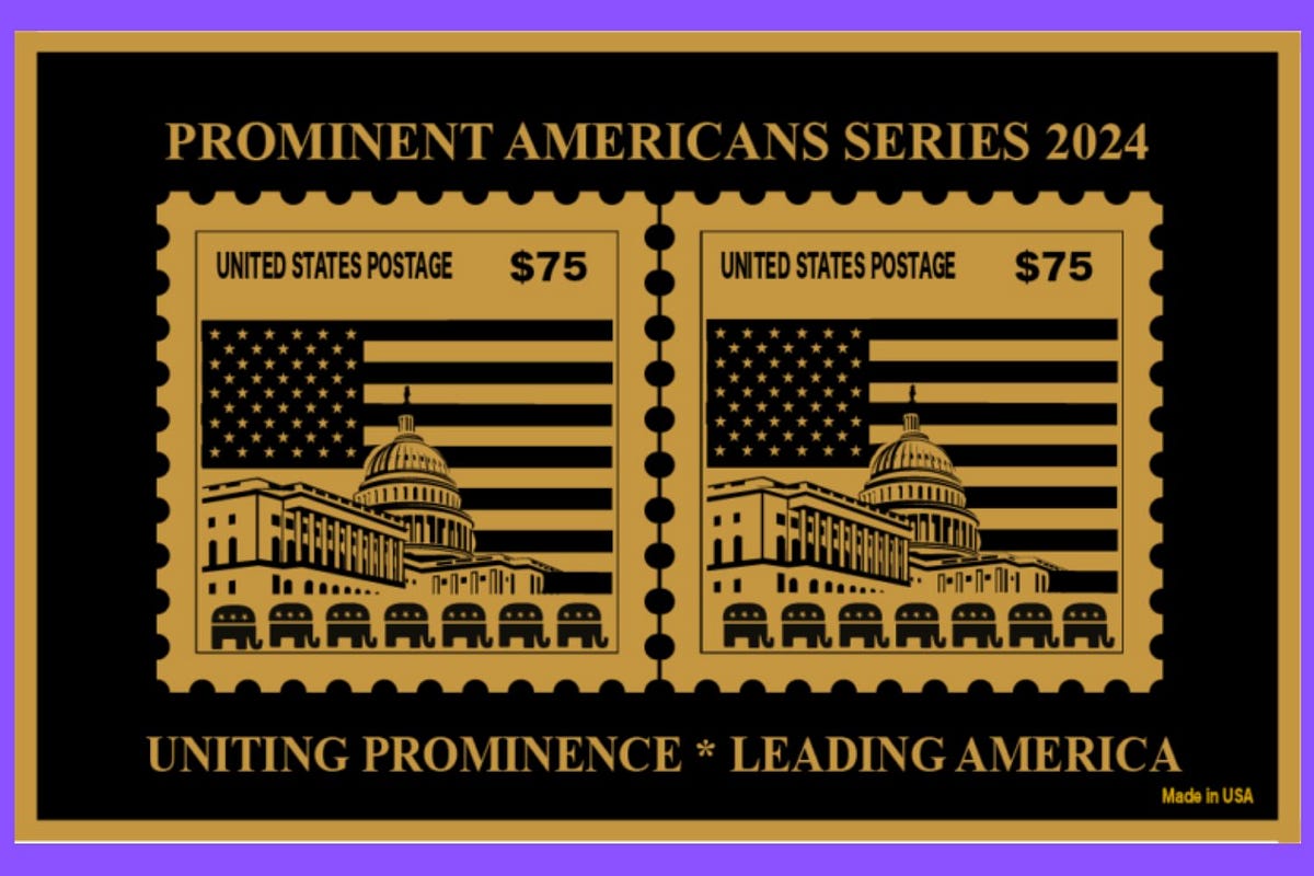 The Prominent Americans 2024 Golden Series Stamps: A Tribute to ...