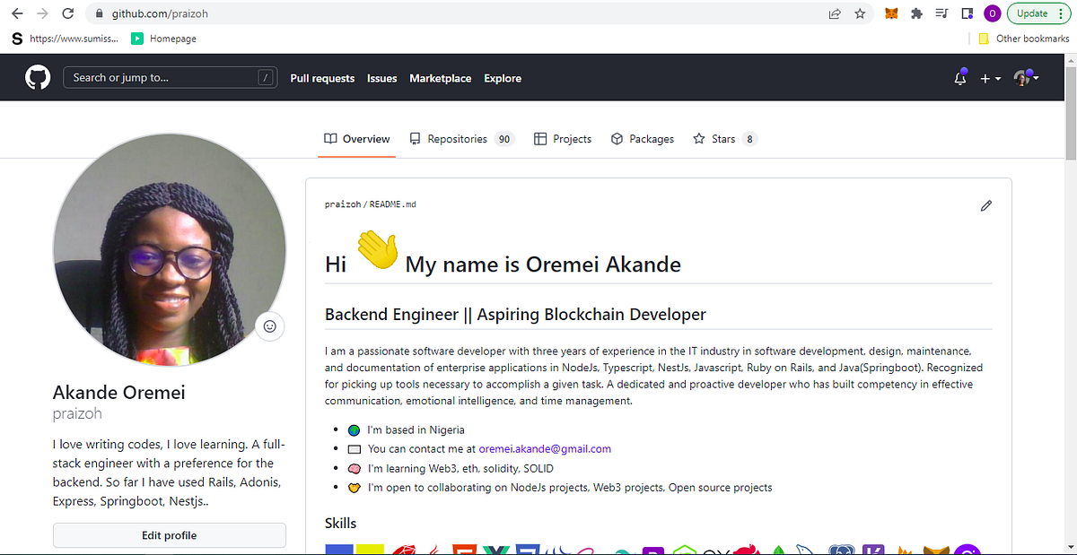 Setup Your Dev Resume 2.0 with ProfileMe.dev and GitHub | by Oremei Akande | Medium