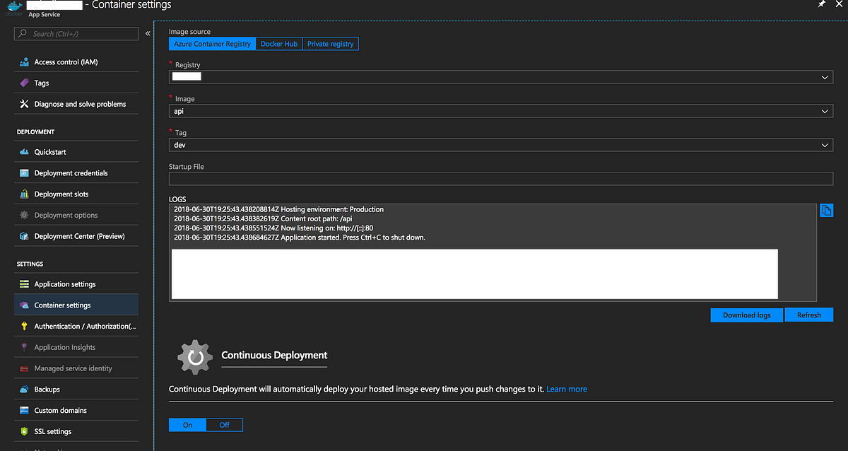 How To Automate Updating Docker Container In Azure By Sergii Bielskyi Medium