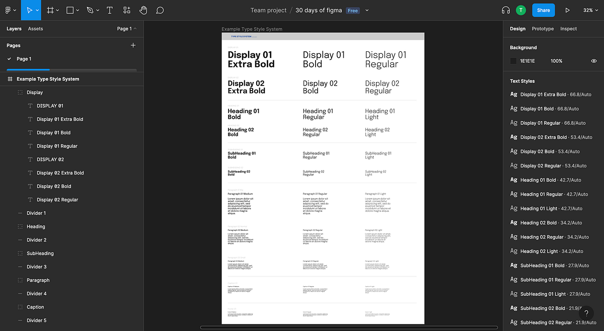 30 Days of Figma | Type Systems. TLDR | This lesson was about the type ...