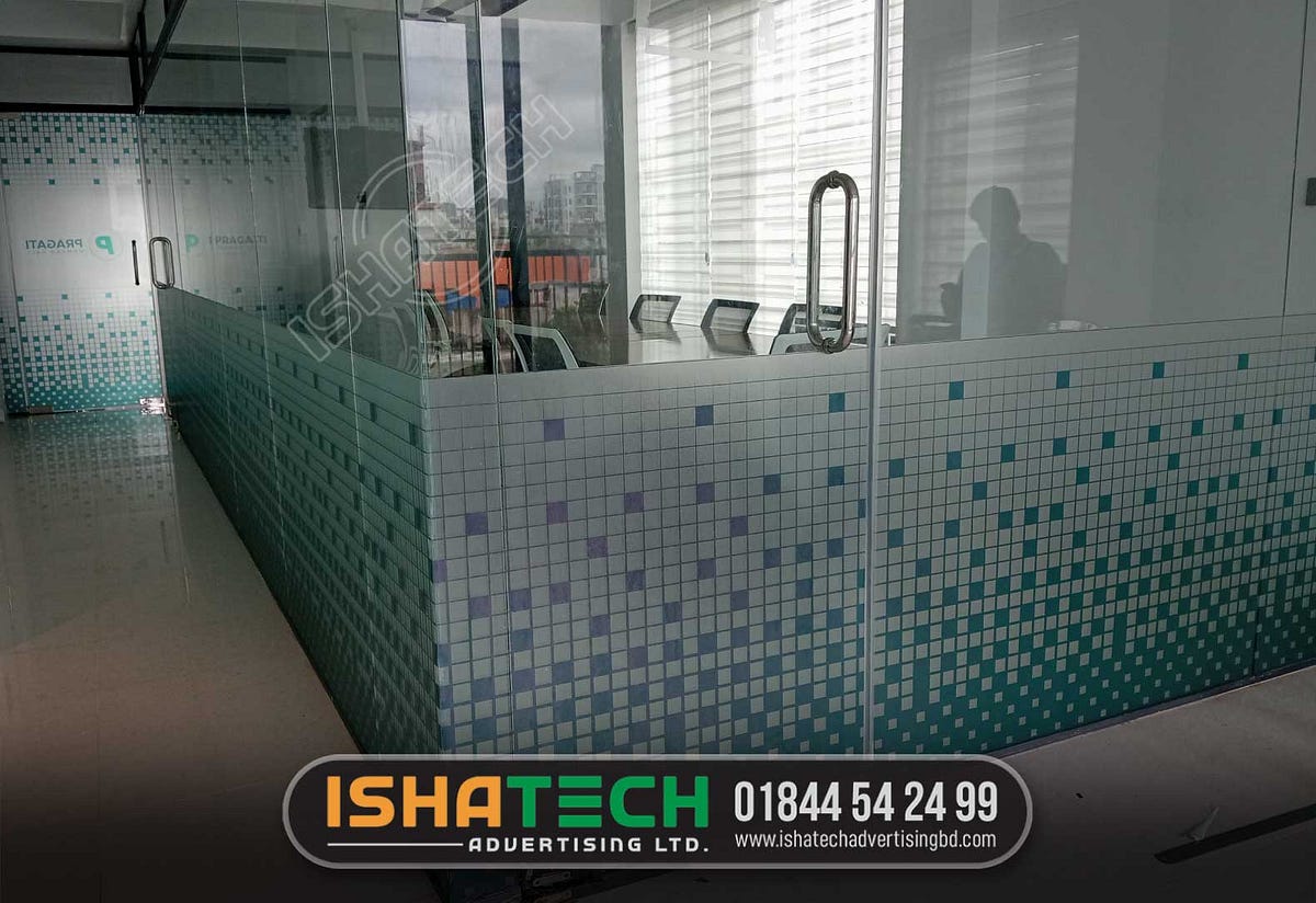 Frosted Printing Glass Sticker Pragati Homoeo Hall Glass Sticker By Ishatech Advertising