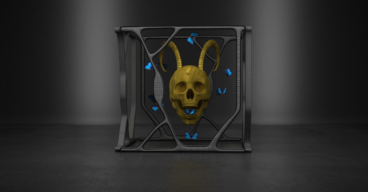 The scariest become the most dreamy 🦋 With LC : Skull Cube 💀🔲 0.05 $ETH ...