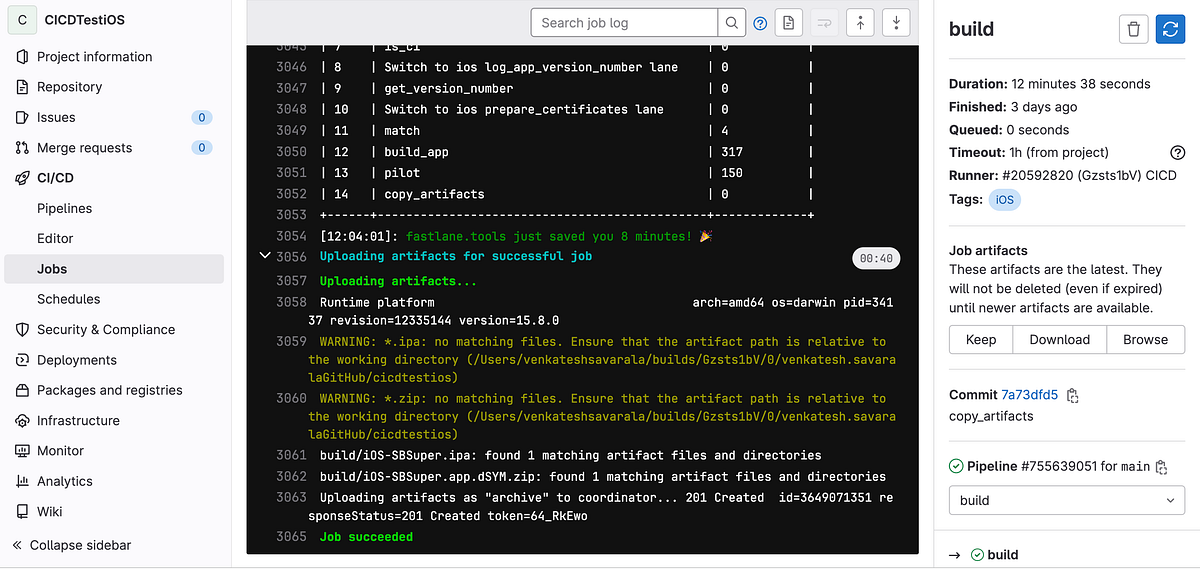 Efficiently Managing iOS App Releases with GitLab and Fastlane CI/CD ...