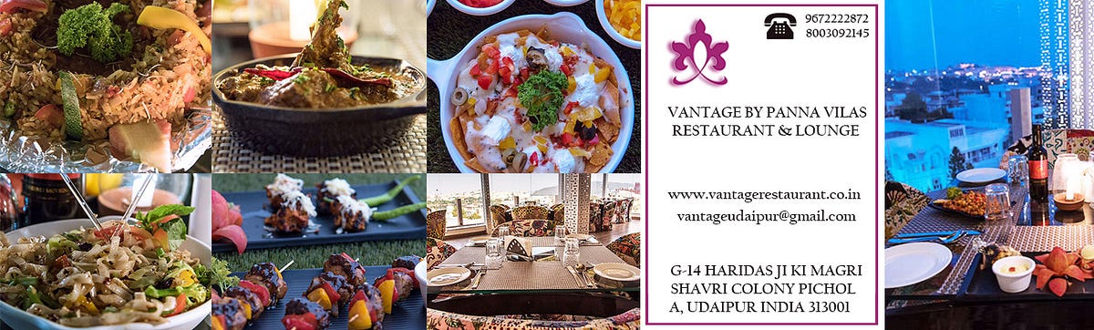Best Restaurants in Udaipur-Vantage Restaurant Udaipur | by Vantage ...