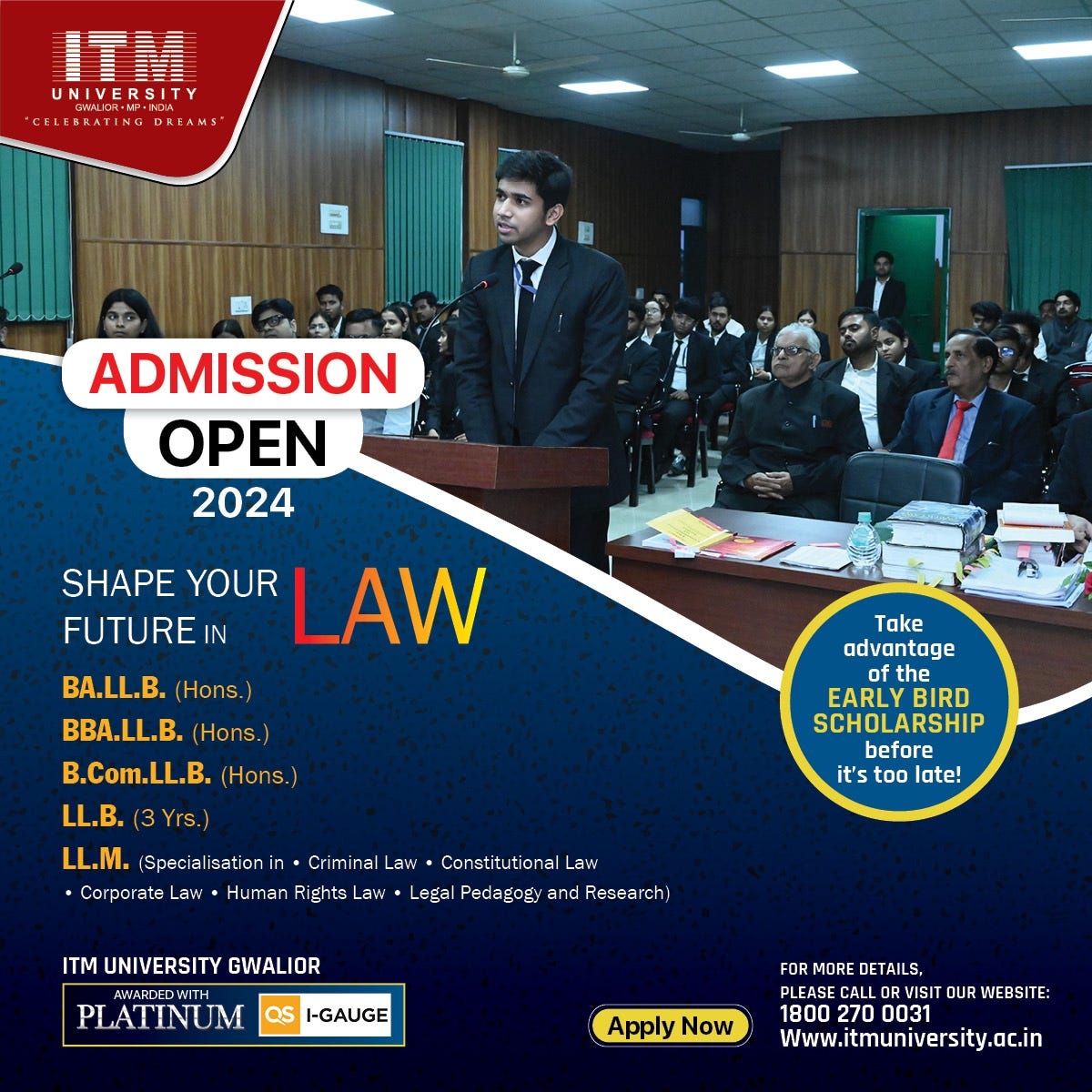 Explore Your Legal Journey: Law Admission Open at ITM University Gwalior for 2024–25 | by ITM ...