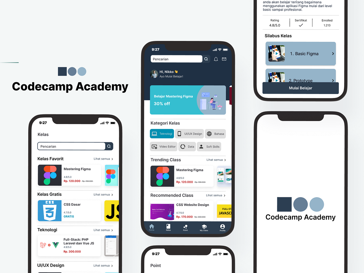 UX Case Study: Codecamp Academy (Online Course Berbasis Mobile) | by Nikko Aldiana | Medium