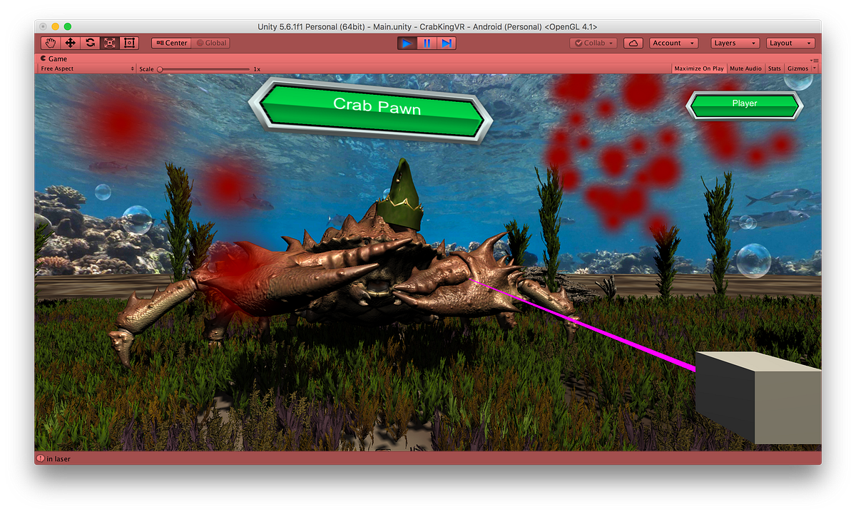 Week 4. Crab King VR is coming along nicely… | by Lauren Frazier | Crab ...