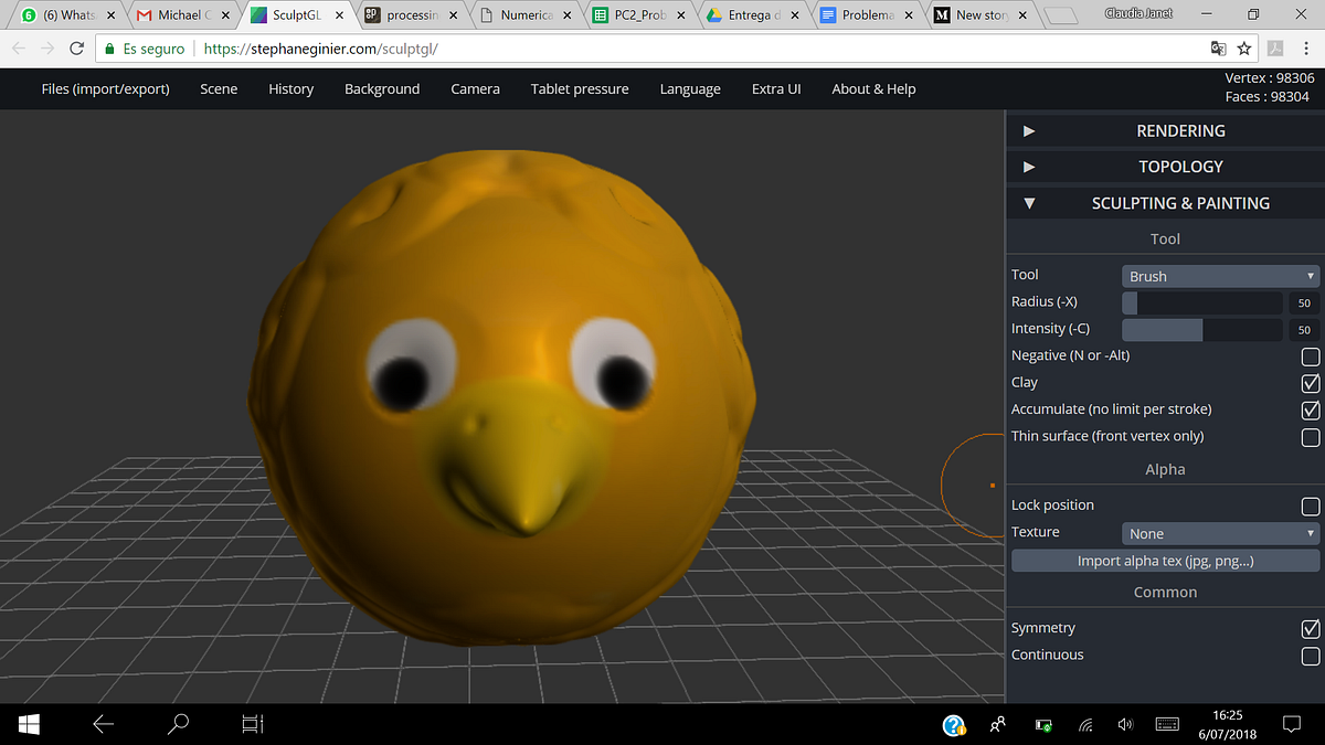 SculptGL. Utilizando el programa SculptGL puedes… | by Claudia Neyra ...