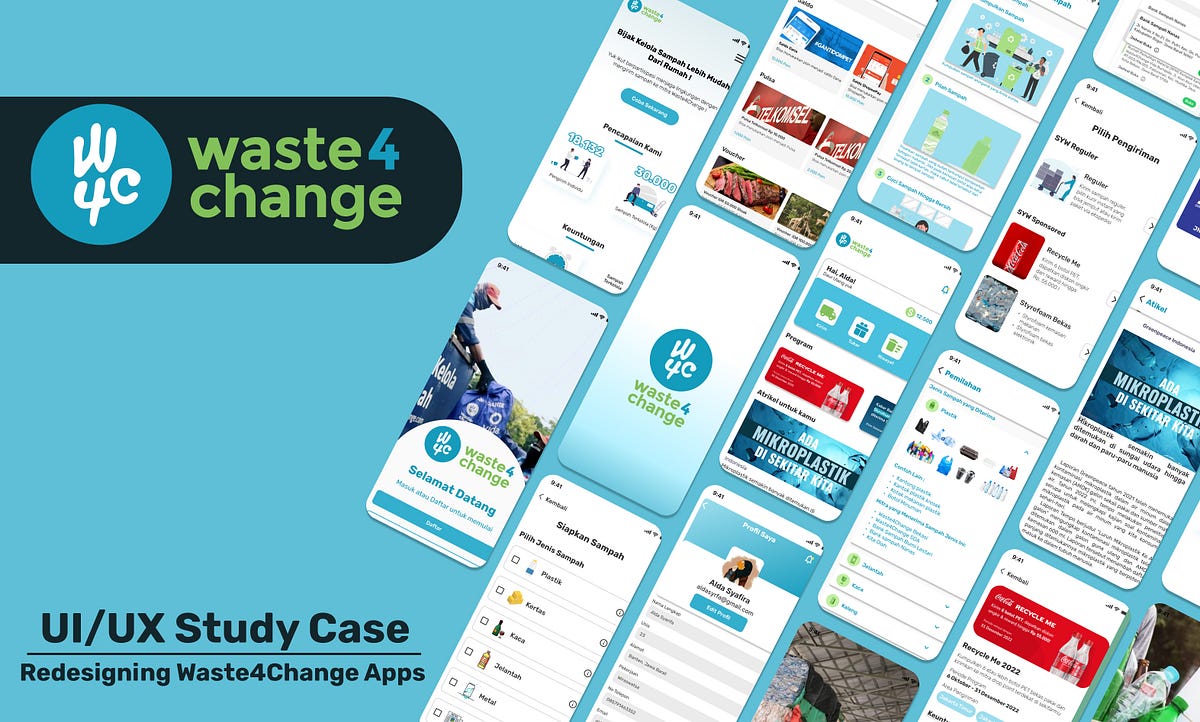 UI/UX Study Case -Redesigning Waste4Change : Send Your Waste | by Laili ...