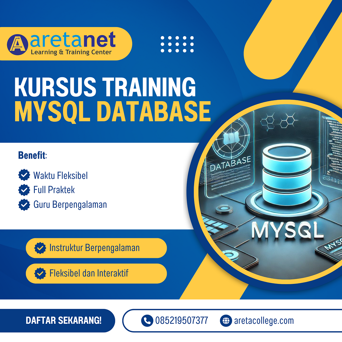 “Tingkatkan Keahlian Database Anda! Pelatihan MySQL di Areta Training ...