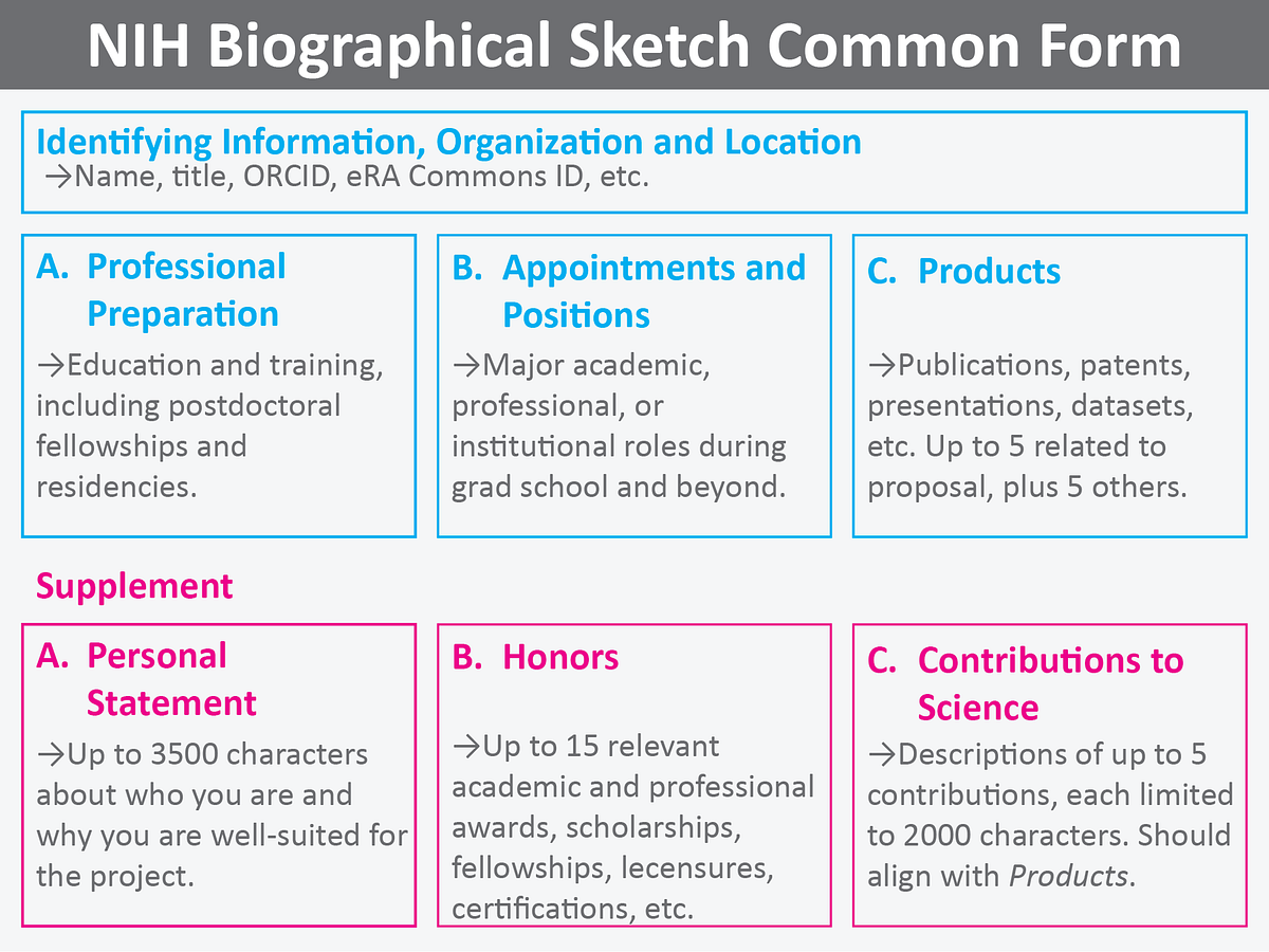 Entering the SciENcv Era for NIH Biosketches | by Robert Lawrence ...
