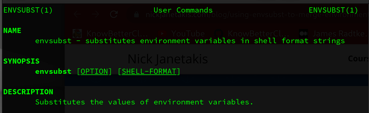 Old School jinja…? envsubst. Back when I was consulting there were… | by James Radtke (Know ...